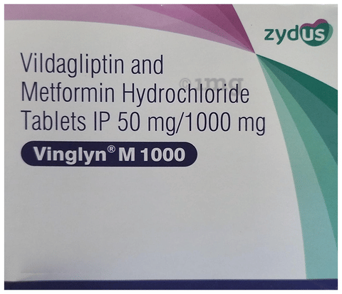 Buy Vinglyn M 1000 Tablet Online: View Uses, Side Effects, Price ...