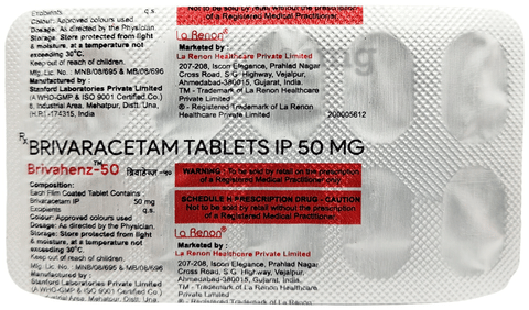 Buy Brivahenz 50mg Tablet Online: View Uses, Side Effects, Price ...
