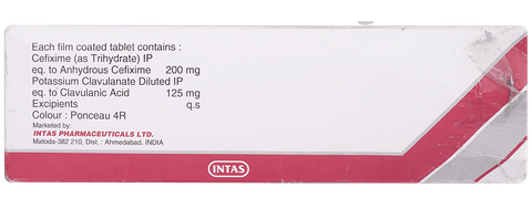 Buy Ceftas CV 200 mg/125 mg Tablet Online: View Uses, Side Effects ...