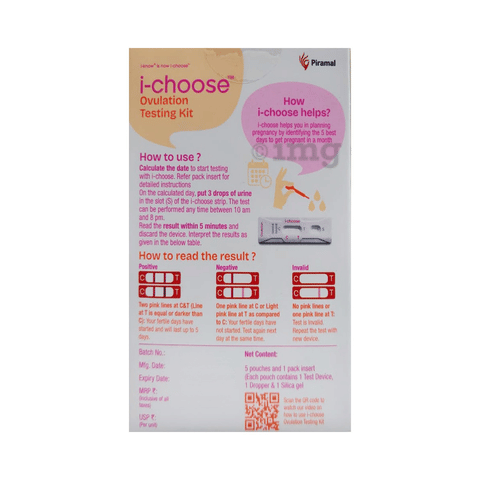 I-Choose Ovulation Testing Kit: Buy box of 5.0 Test Kits at best price ...