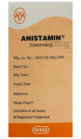 Buy Anistamin 10mg Pet Injection Online: View Uses, Side Effects, Price ...
