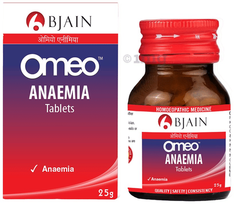 Bjain Omeo Anemia Tablet | Homeopathic Support for Low Hemoglobin ...