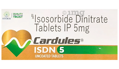 Buy Cardules ISDN 5 Tablet Online: View Uses, Side Effects, Price ...