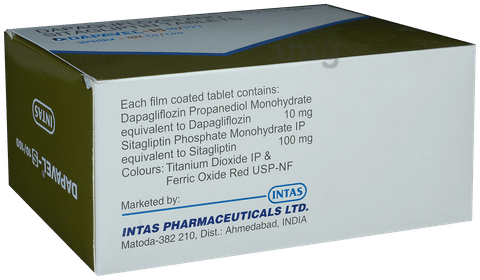 Buy dapaVEL S 10mg/100mg Tablet Online: View Uses, Side Effects, Price ...