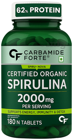 Carbamide Forte Certified Organic Spirulina 2000mg | For Energy ...