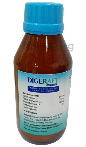 Digeraft Oral Suspension Mint: Buy bottle of 200.0 ml Oral Suspension ...