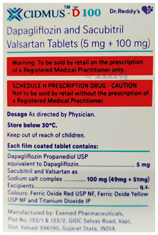 Buy Cidmus-D 100 Tablet Online: View Uses, Side Effects, Price ...