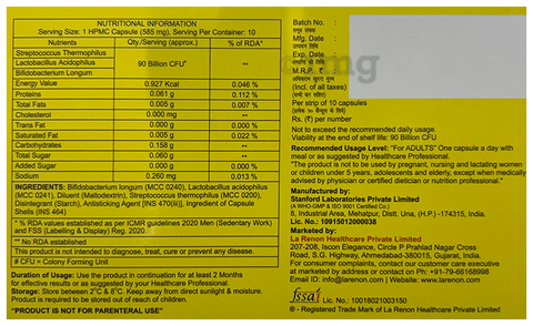 Buy Cudo Forte Probiotic Capsule for Gut Health Online: View Uses, Side ...