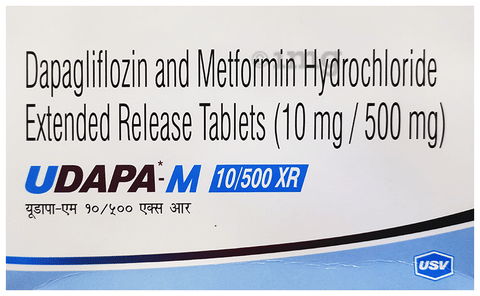 Buy Udapa-M 10/500 XR Tablet Online: View Uses, Side Effects, Price ...