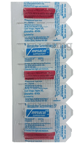 mesalazine suppositories