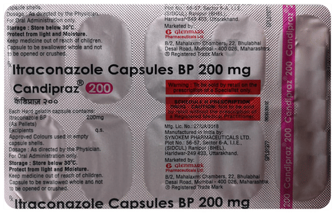 Buy Candipraz 200mg Capsule Online: View Uses, Side Effects, Price ...
