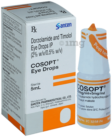 Colirio Para Glaucoma Cosopt Cosopt Solução Oftálmica Estéril 5