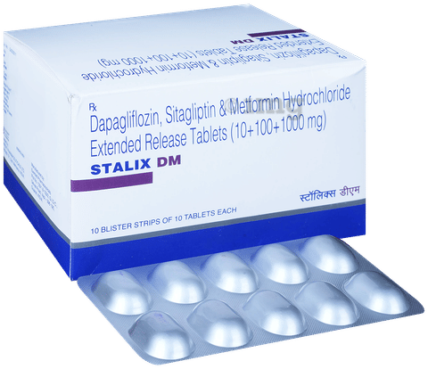 Buy Stalix DM 10+1000+100 Tablet ER Online: View Uses, Side Effects ...