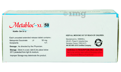 Buy Metabloc 50mg Tablet XL Online: View Uses, Side Effects, Price ...