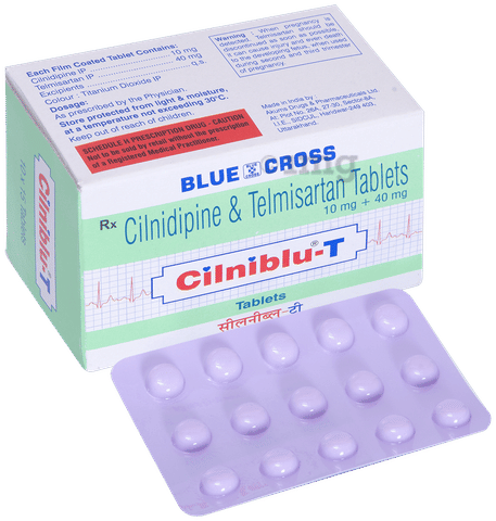 Buy Cilniblu T 10mg/40mg Tablet Online: View Uses, Side Effects, Price ...