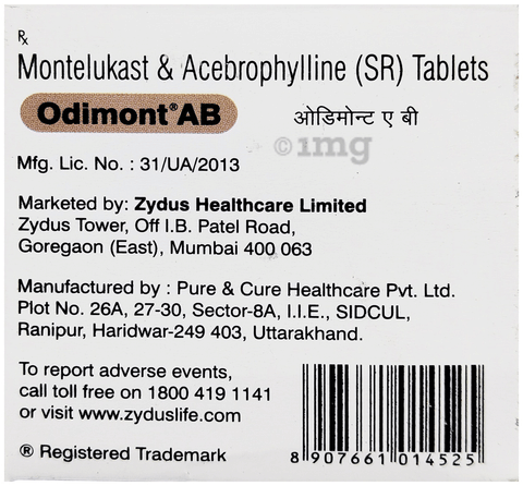 Buy Odimont AB 200mg/10mg Tablet Online: View Uses, Side Effects, Price ...