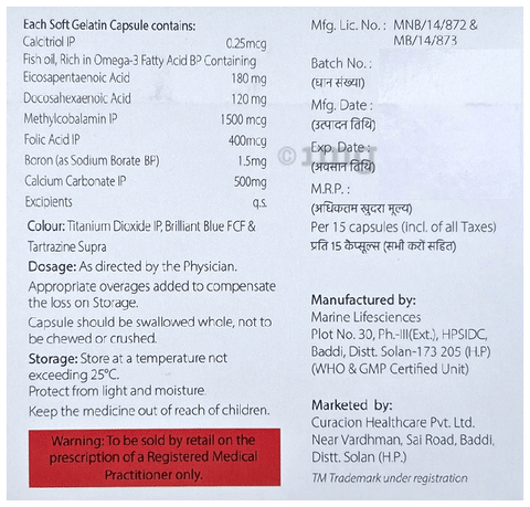 Buy Ossific Max Softgel Capsule Online: View Uses, Side Effects, Price ...