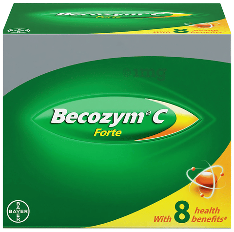 Becozym C Forte Tablet with Biotin, Vitamin C & B Complex: Buy strip of ...