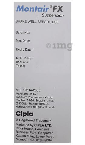 Buy Montair FX Oral Suspension Mango Online: View Uses, Side Effects ...
