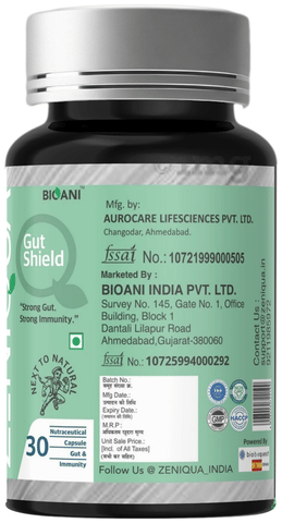 Zeniqua Gut Shield Capsule: Buy bottle of 30.0 capsules at best price ...