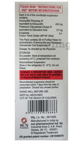 Buy Mox CV DS CP Oral Suspension Delicious Strawberry Online: View Uses ...