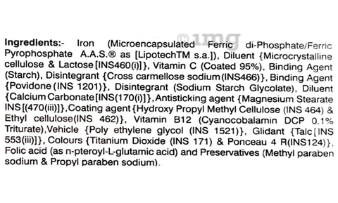 Nexiron LP 29 Tablet for Adults Gluten Free: Buy strip of 10.0 tablets ...