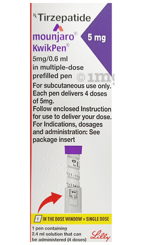 Buy Mounjaro 5mg KwikPen Online: View Uses, Side Effects, Price ...