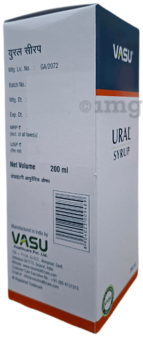 Vasu Ural Syrup: Buy bottle of 200.0 ml Syrup at 𝗯𝗲𝘀𝘁 𝗽𝗿𝗶𝗰𝗲 in India | 1mg