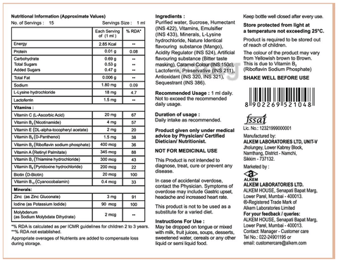 A to Z Multivitamin and Multimineral Oral Drops Mango: Buy bottle of 15 ...