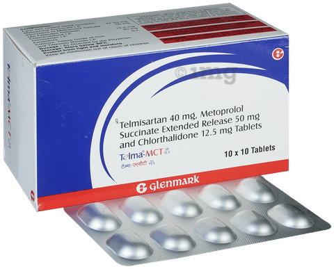 Buy Telma-MCT 50/12.5 Tablet ER Online: View Uses, Side Effects, Price ...