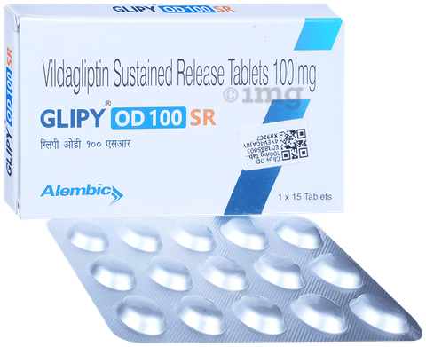 Buy Glipy OD 100mg Tablet SR Online: View Uses, Side Effects, Price ...
