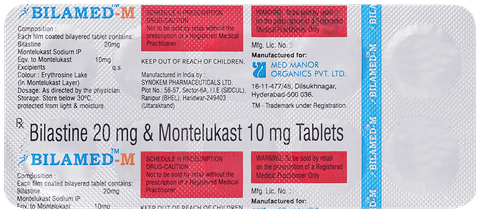 Buy Bilamed M 20mg/10mg Tablet Online: View Uses, Side Effects, Price ...