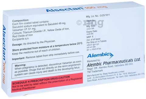 Buy Alsectan 49mg/51mg Tablet Online: View Uses, Side Effects, Price ...