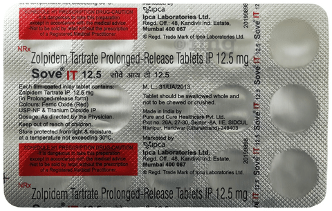Buy Sove IT 12.5mg Tablet Online: View Uses, Side Effects, Price ...