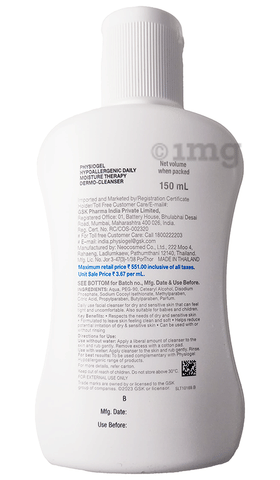 GSK Physiogel Daily Moisture Therapy Dermo Cleanser: Buy bottle of 150. ...