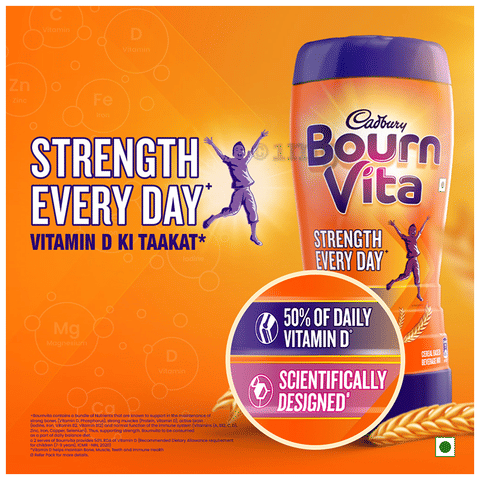Bournvita Bournvita Cadbury Bournvita with Vitamin D for Strength ...