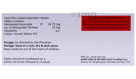 Buy Metlo XL 25 Tablet Online: View Uses, Side Effects, Price ...