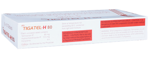 Buy Tigatel H 80mg/12.5mg Tablet Online: View Uses, Side Effects, Price ...