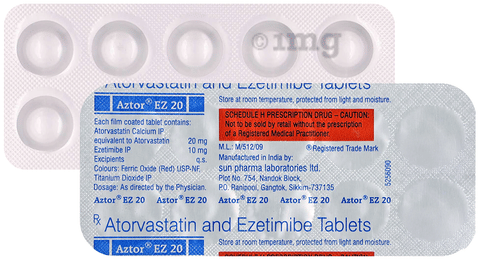 Buy Aztor EZ 20mg/10mg Tablet Online: View Uses, Side Effects, Price ...