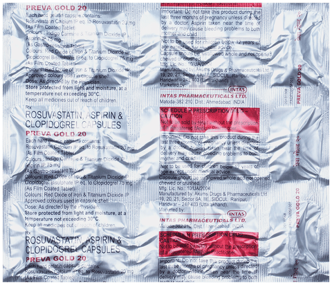 Buy Preva Gold 20 Capsule Online: View Uses, Side Effects, Price ...