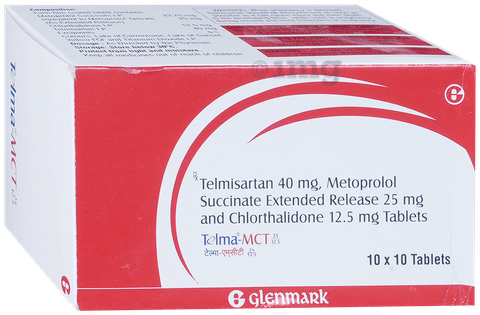 Buy Telma-MCT 25/12.5 Tablet ER Online: View Uses, Side Effects, Price ...