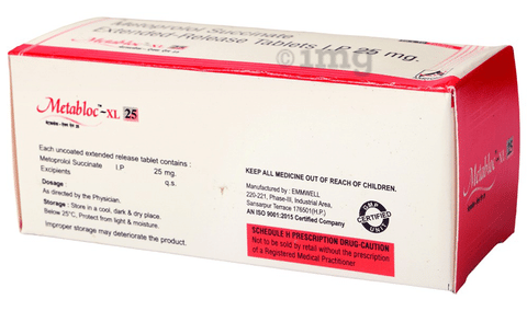 Buy Metabloc 25mg Tablet XL Online: View Uses, Side Effects, Price ...