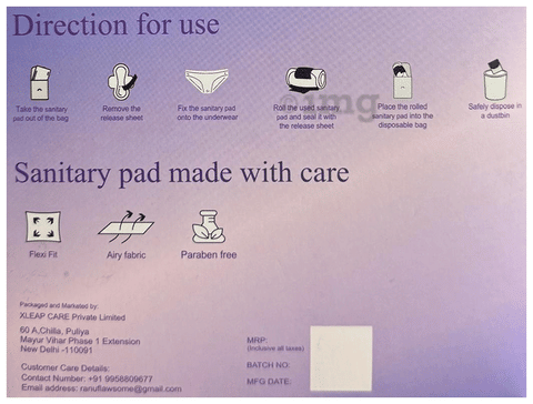 Flawsome 100% Organic Cotton Sanitary Pads | Gentle Touch, Toxin-Free ...