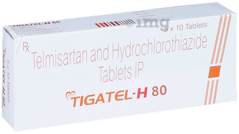 Buy Tigatel H 80mg/12.5mg Tablet Online: View Uses, Side Effects, Price ...