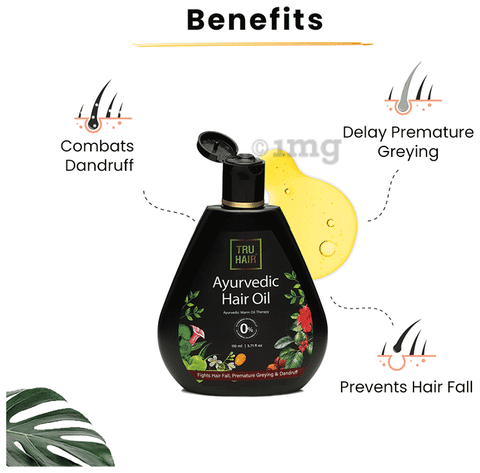 Tru Hair Ayurvedic Hair Oil with Heater for Hair Fall Promotes Hair Growth Buy bottle of 110.0 ml Oil at best price in India 1mg