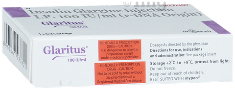 Glaritus Injection: View Uses, Side Effects, Price and Substitutes | 1mg
