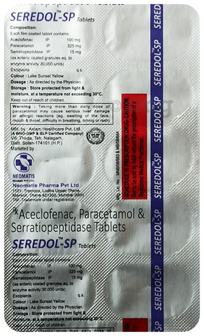Buy Seredol-SP Tablet Online: View Uses, Side Effects, Price ...