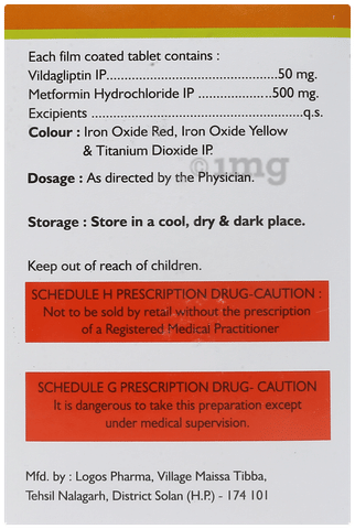 Buy Vildact M 500mg/50mg Tablet Online: View Uses, Side Effects, Price ...