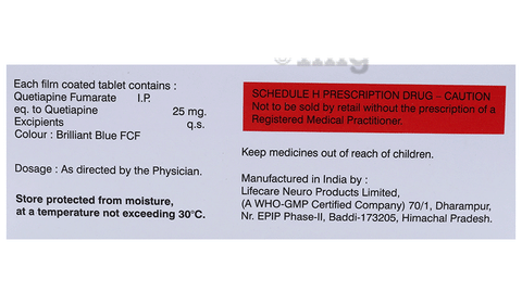 Buy Quitex 25 Tablet Online: View Uses, Side Effects, Price ...
