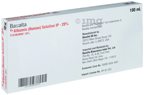 Flexbumin Infusion: View Uses, Side Effects, Price and Substitutes | 1mg